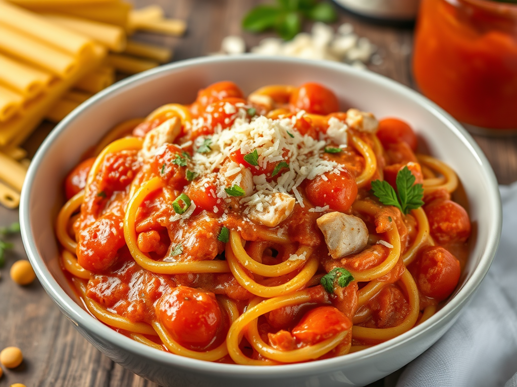 Quick & Easy Creamy Tomato Tuna Pasta - DIY Jessica