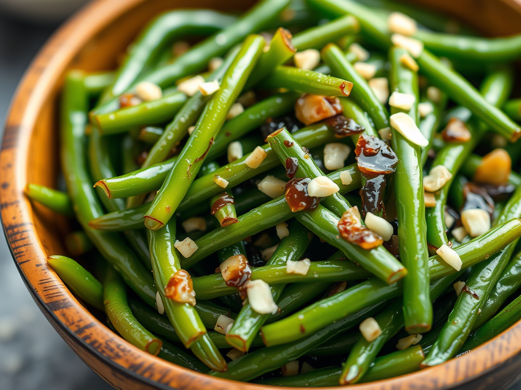 Quick & Easy Garlic Green Beans - DIY Jessica