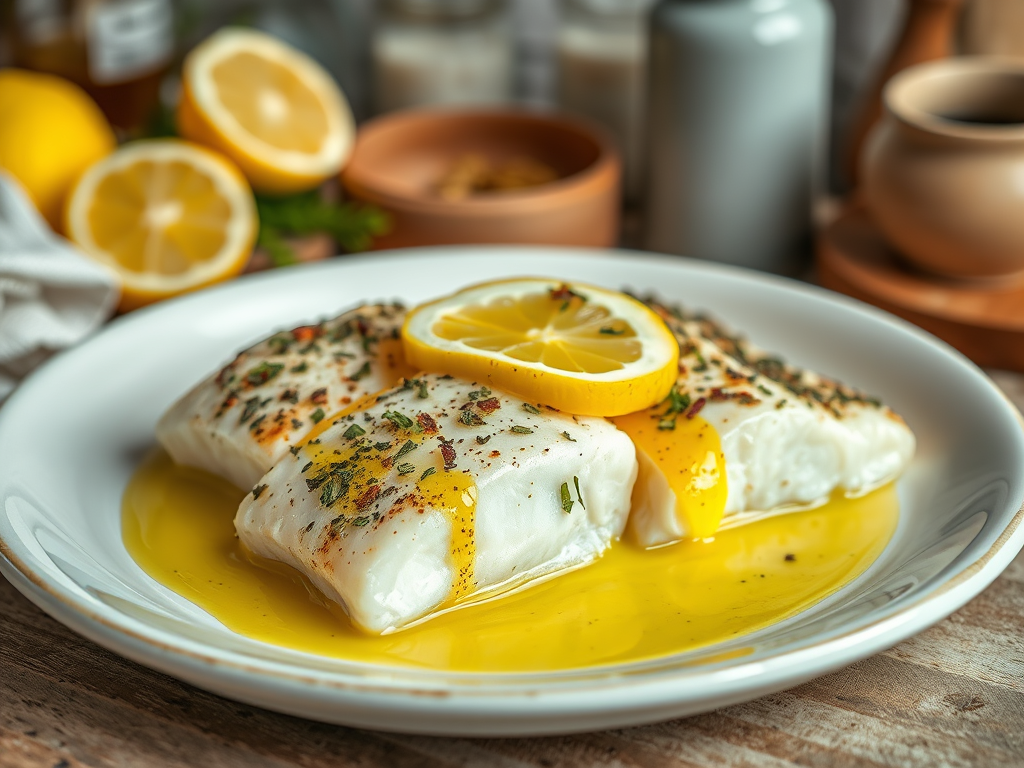 Quick & Easy Lemon Herb Baked Cod - DIY Jessica