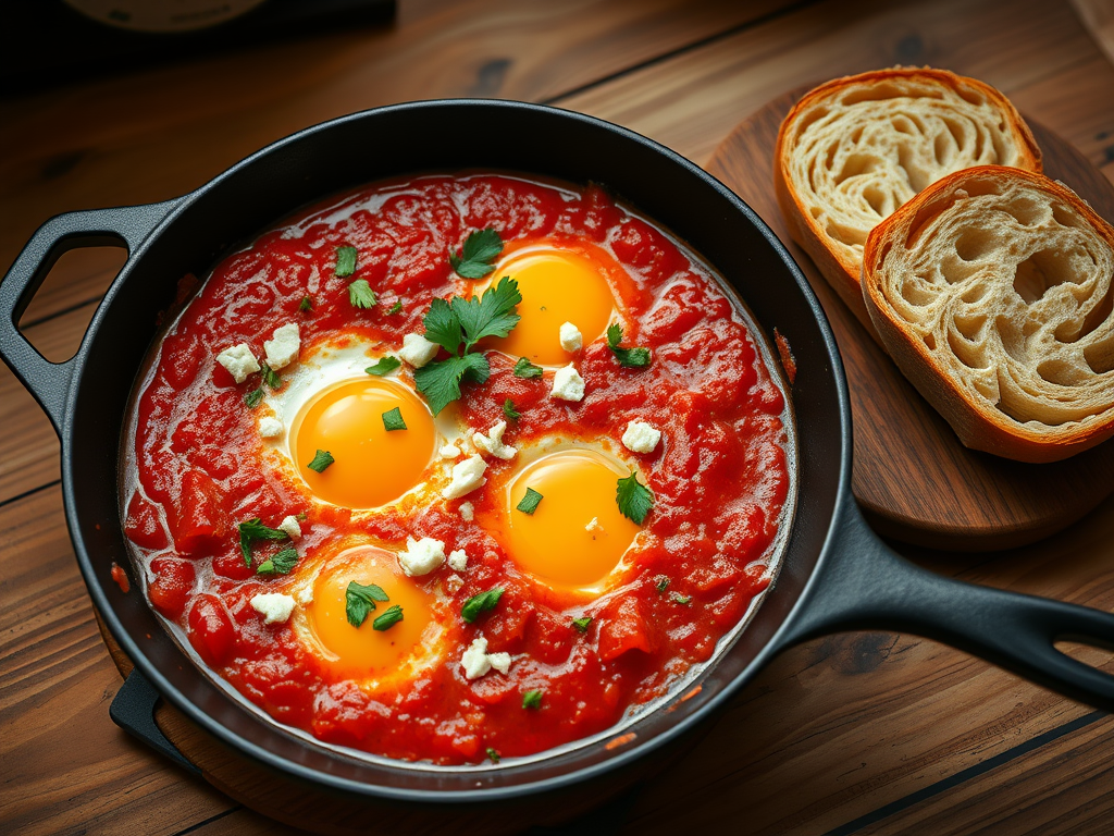 Quick & Easy Simple Shakshuka (Eggs in Tomato Sauce) - DIY Jessica